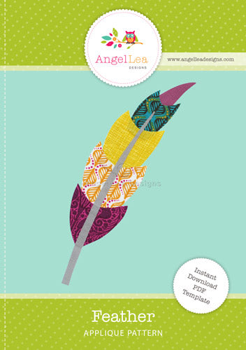 Feather Applique Pattern – Angel Lea Designs