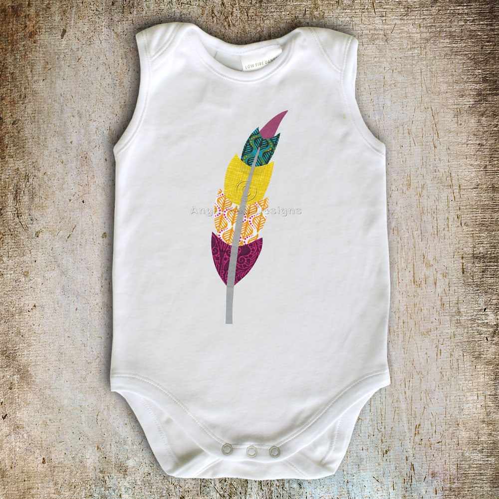 Feather Applique Pattern – Angel Lea Designs