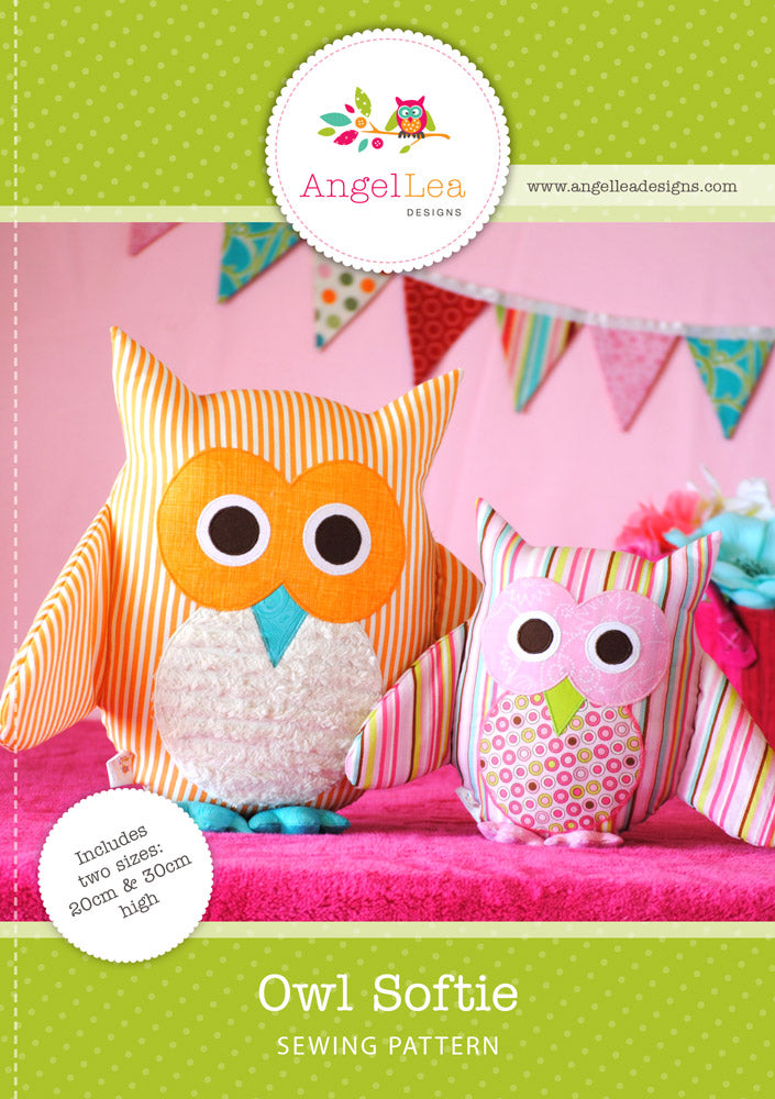 Owl Softie PDF Sewing Pattern – Angel Lea Designs