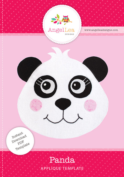 Panda Applique Template – Angel Lea Designs