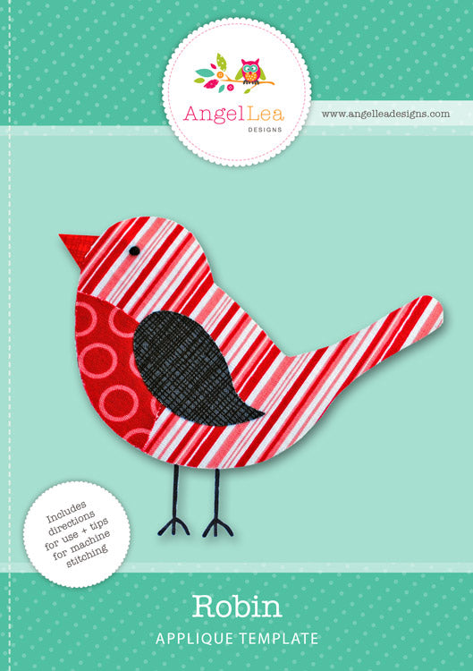Robin Applique Template – Angel Lea Designs